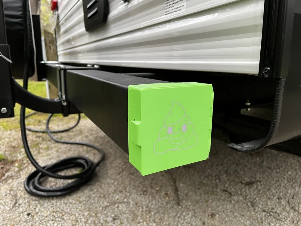Hinged 4 inch RV bumper cover - Free 3D Print Model - MakerWorld