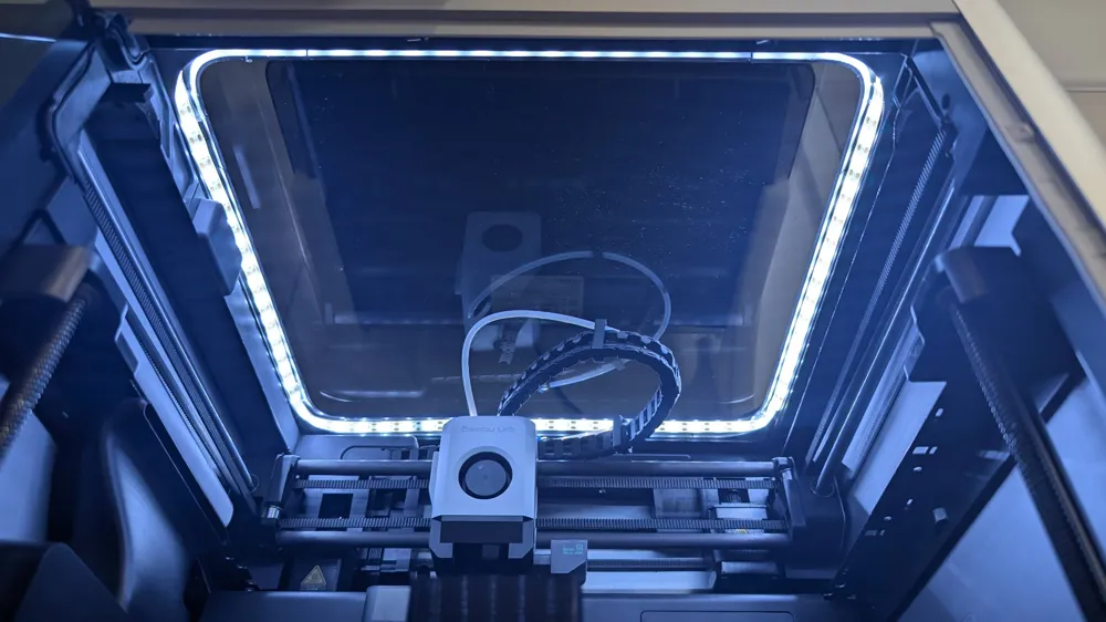 Bambu Lab X1C/P1S LED Light Frame & Glass Riser V1 by Daniele ...