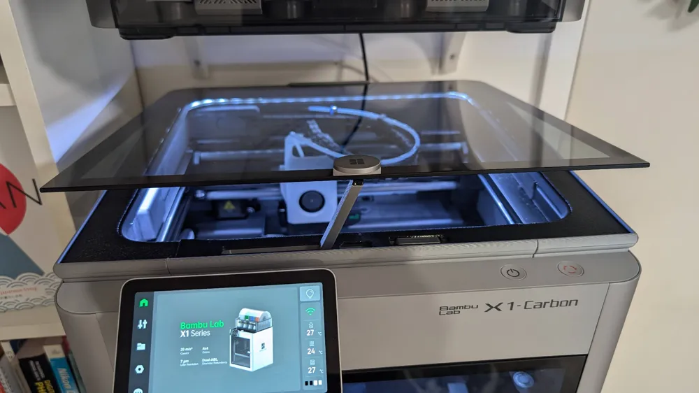 Bambu Lab X1C/P1S LED Light Frame & Glass Riser V1 by Daniele ...