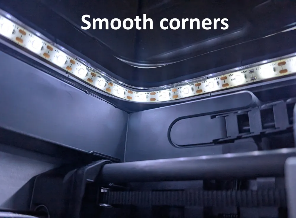 Bambu Lab X1C/P1S LED Light Frame & Glass Riser V1 by Daniele ...