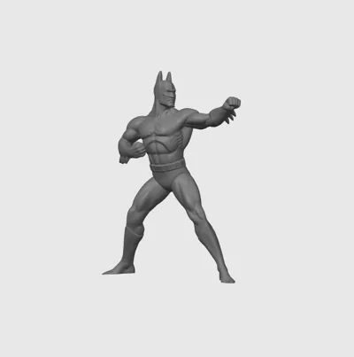 Batman punch pose figure by dubmehard - MakerWorld