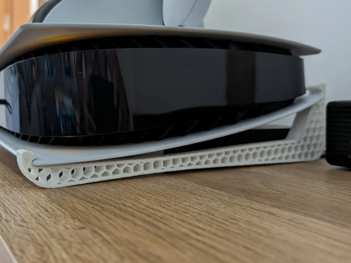 Ps5 Horizontal stand Honeycomb - Free 3D Print Model - MakerWorld