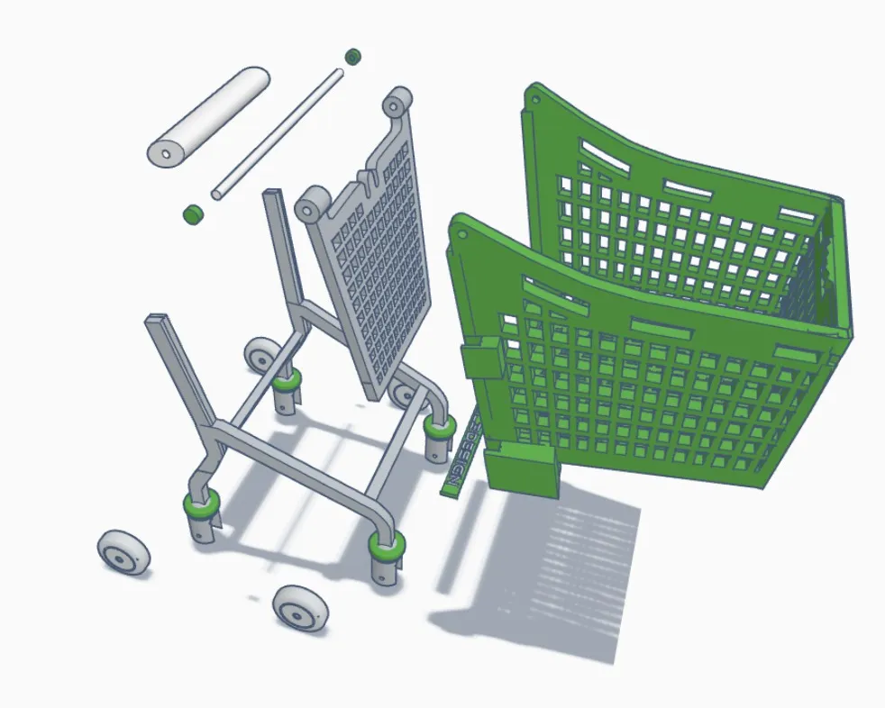 Chariot de supermarché par MVM_3DESIGN MakerWorld : Téléchargez des ...