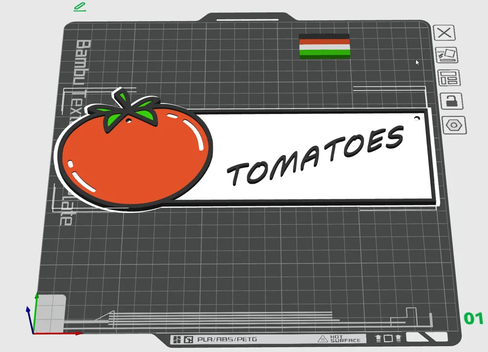 Tomatoes Sign by Samrie030 - MakerWorld