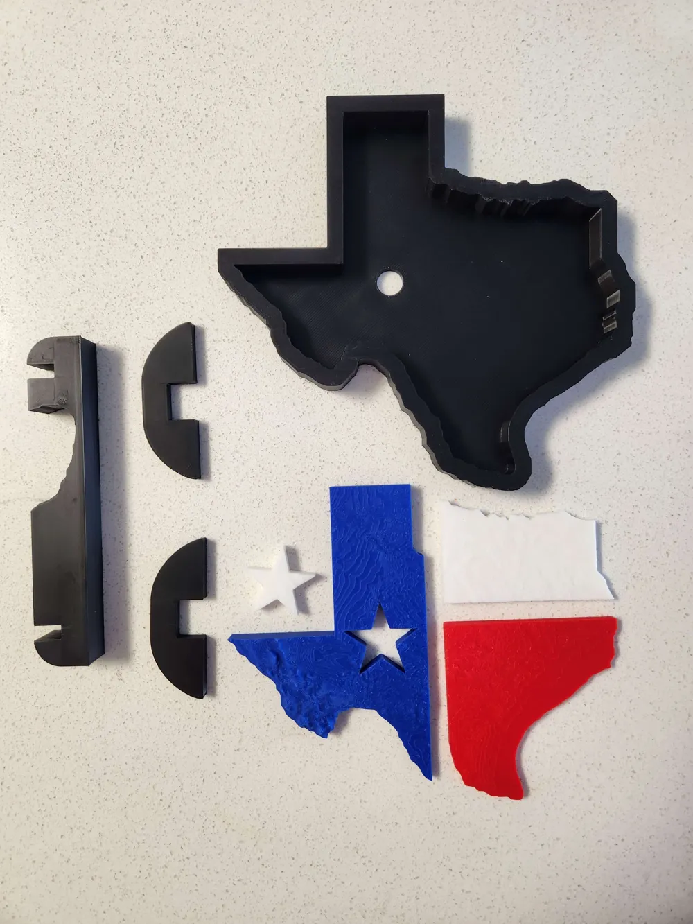 Topographical Texas State Flag Puzzle by NoobAlike MakerWorld: Download ...