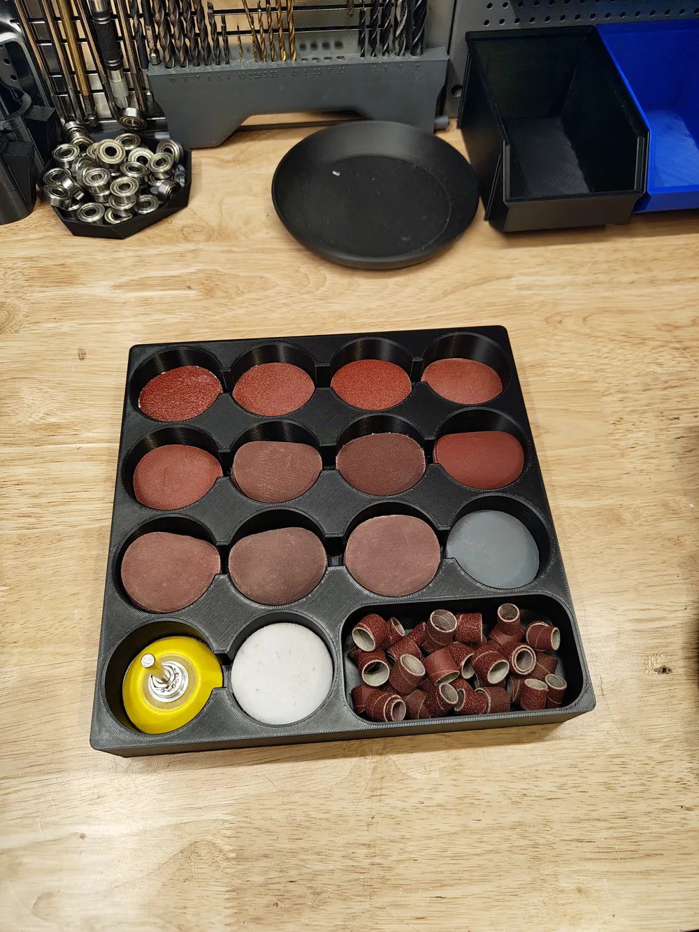 50mm(2-Inch) Sanding Disc Organizer - Free 3D Print Model - MakerWorld