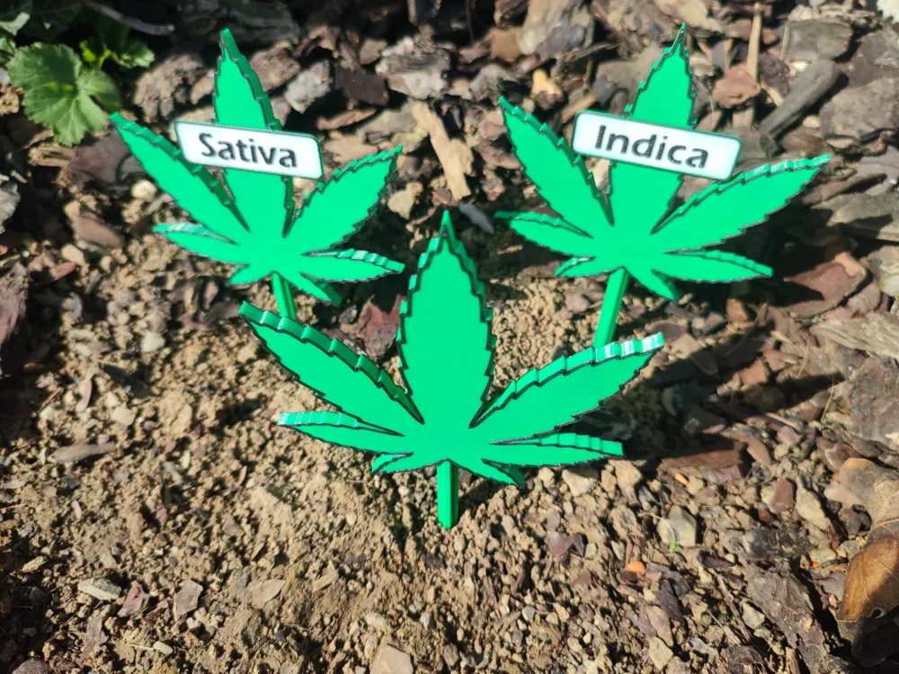 Cannabis Sign - Hemp / Hanf Plant Sign by BamBam Design - MakerWorld