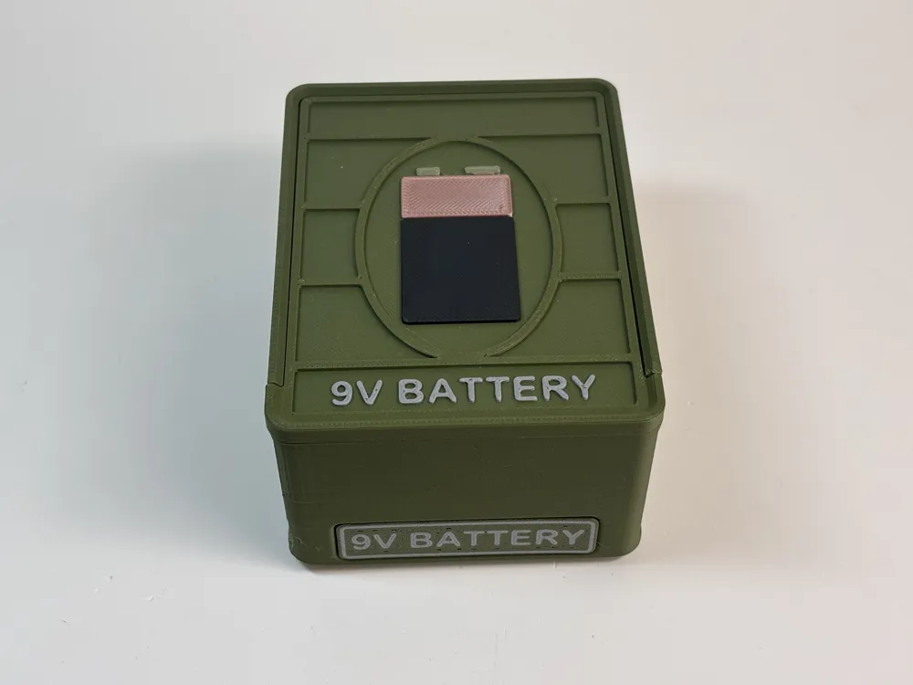Battery Box - 9 Volt Batteries - Qty 9 - Stackable - Free 3D Print ...