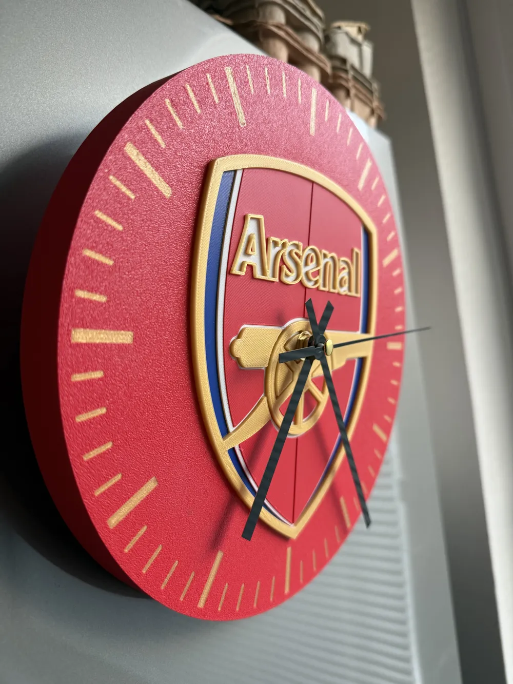 Aresenal Wall Clock - Free 3D Print Model - MakerWorld
