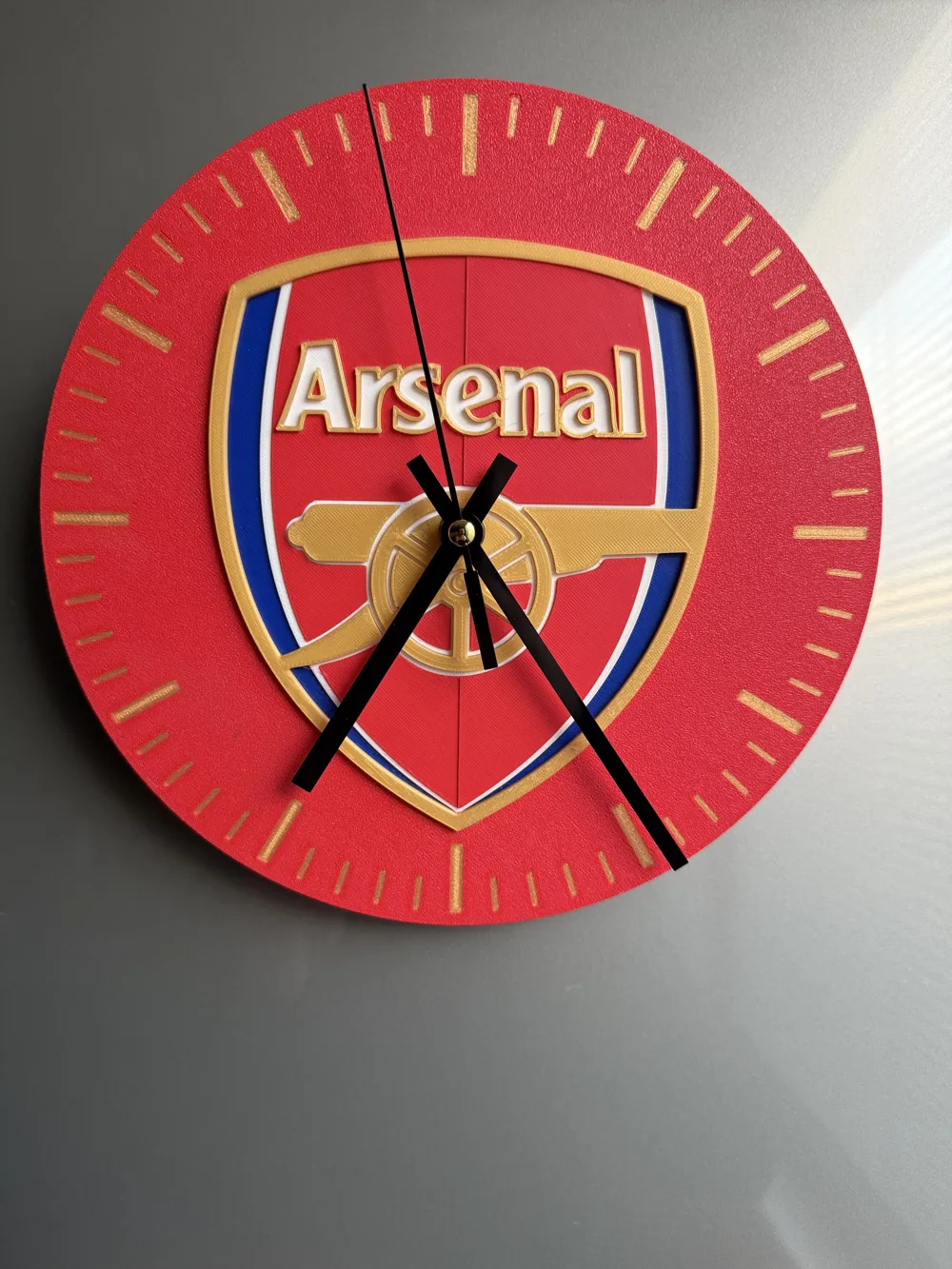 Aresenal Wall Clock - Free 3D Print Model - MakerWorld