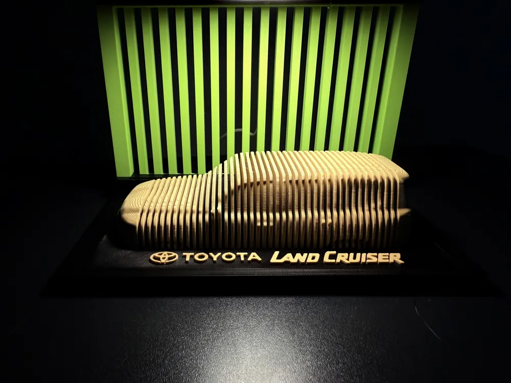 Toyota Landcruiser LC300 Layered Car model - Free 3D Print Model ...
