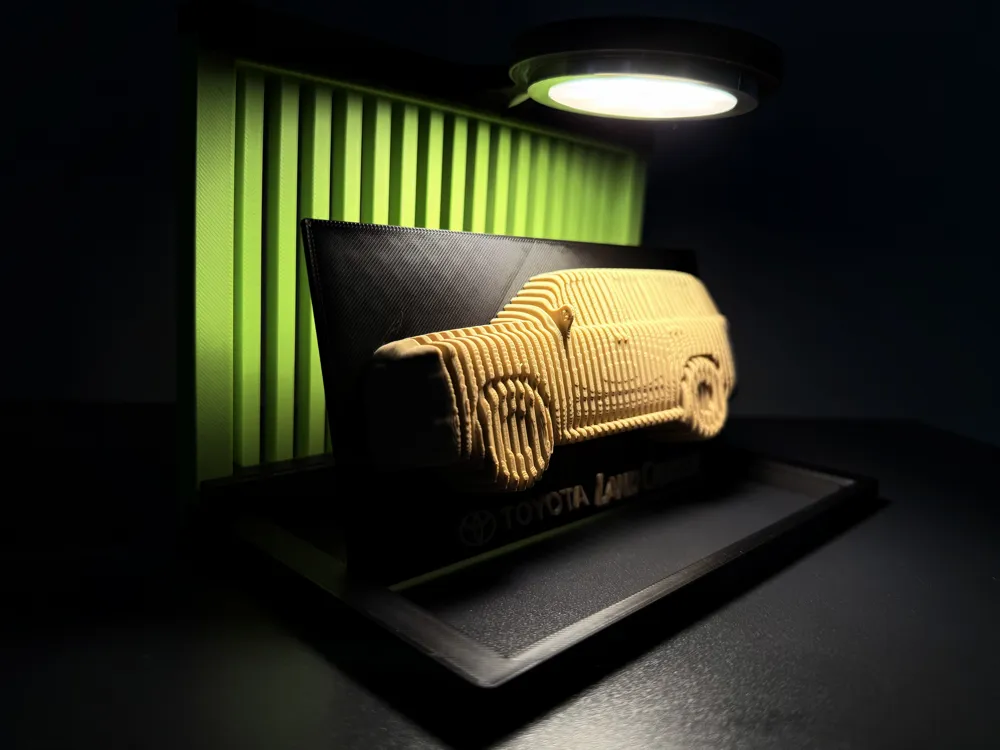 Toyota Landcruiser LC300 Layered Car model - Free 3D Print Model ...