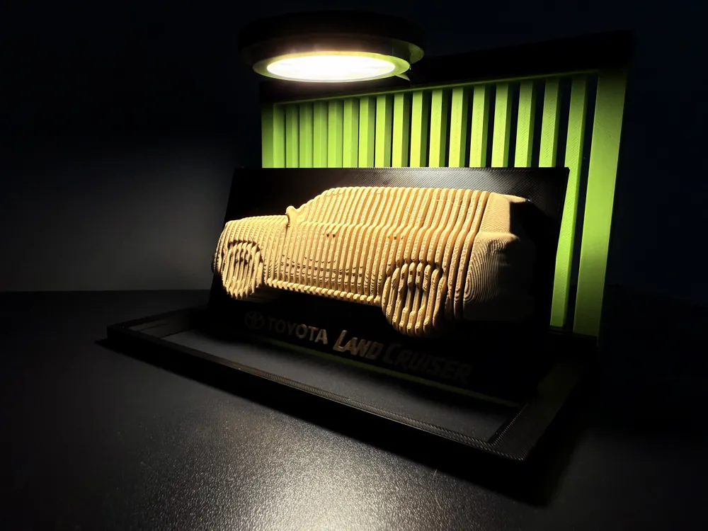 Toyota Landcruiser LC300 Layered Car model - Free 3D Print Model ...