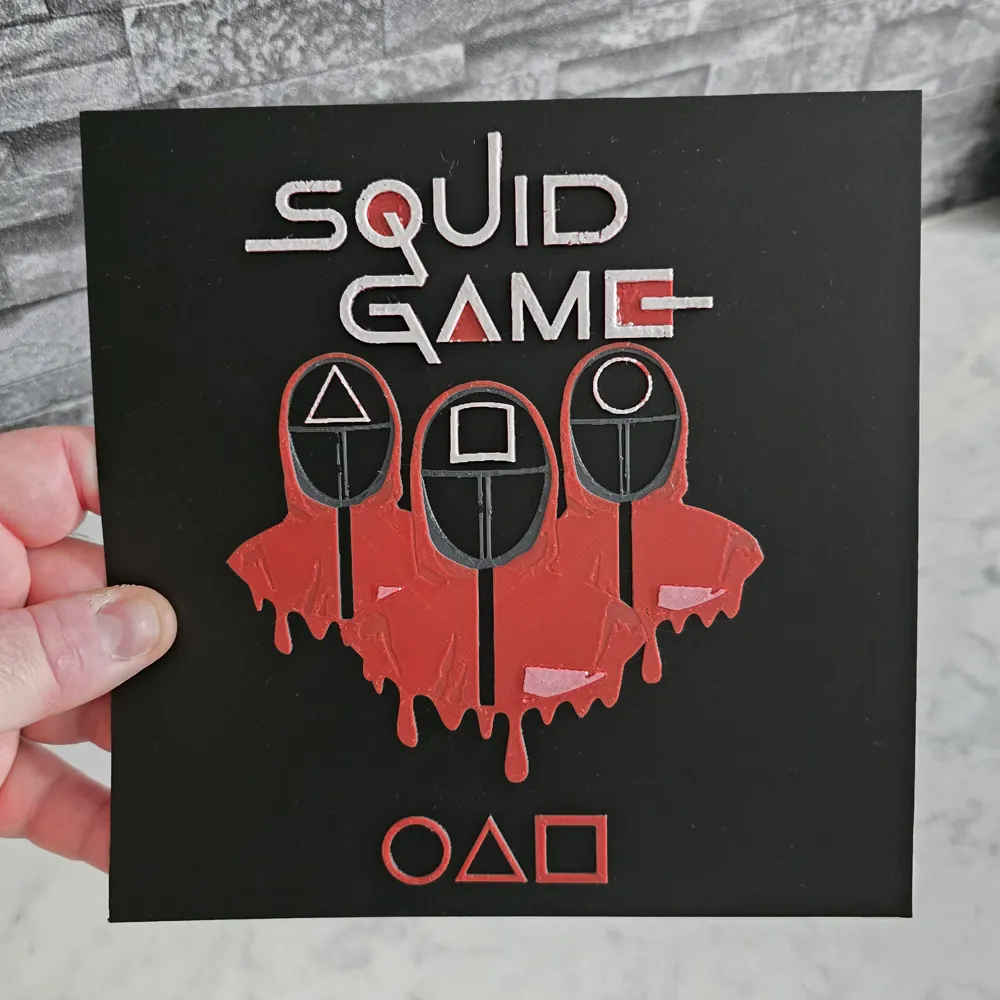 hueforge squid game 4 colors by StefBull85 - MakerWorld