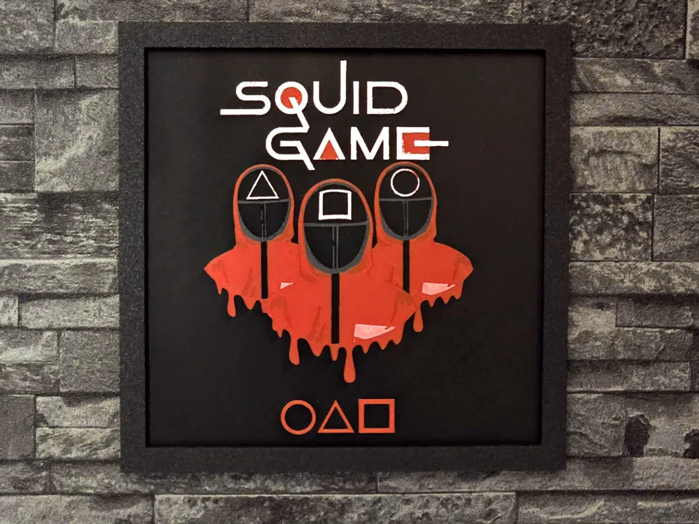 hueforge squid game 4 colors - Free 3D Print Model - MakerWorld