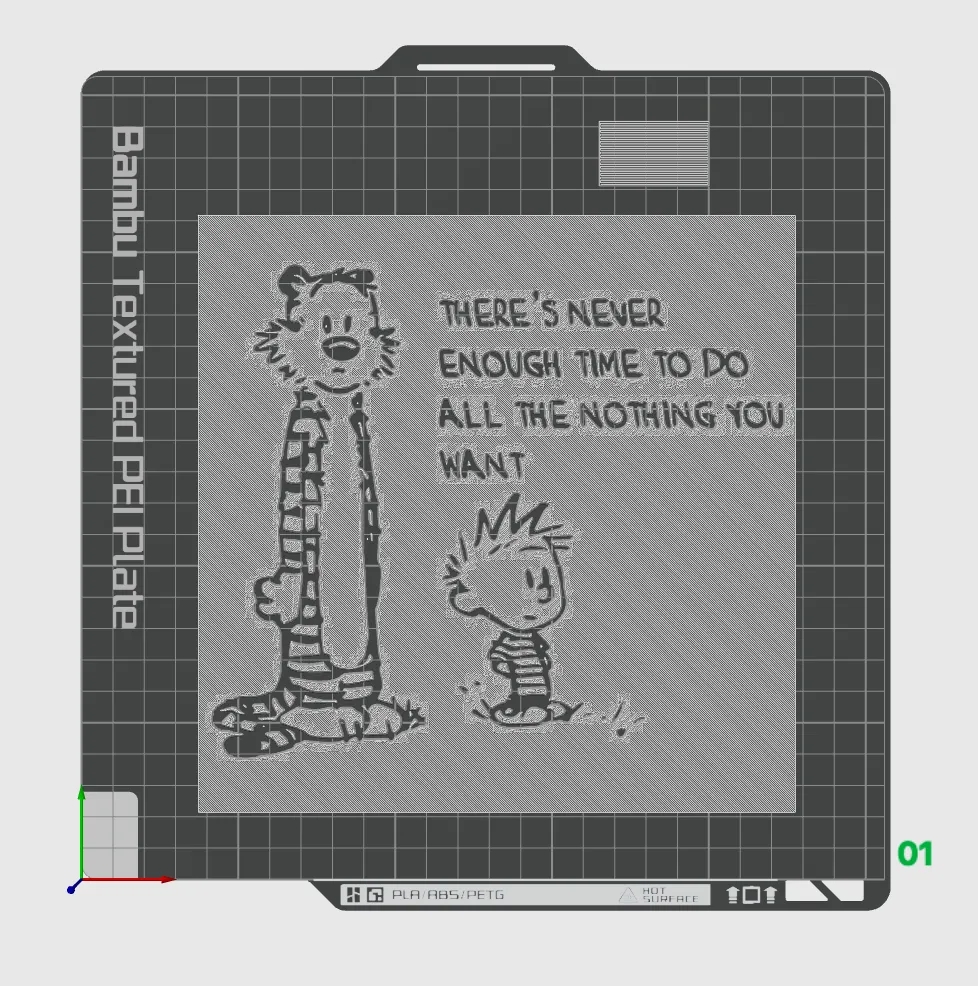 Calvin and Hobbes / Comic Panel / Funny Wall Art by 3D Prints This Week ...