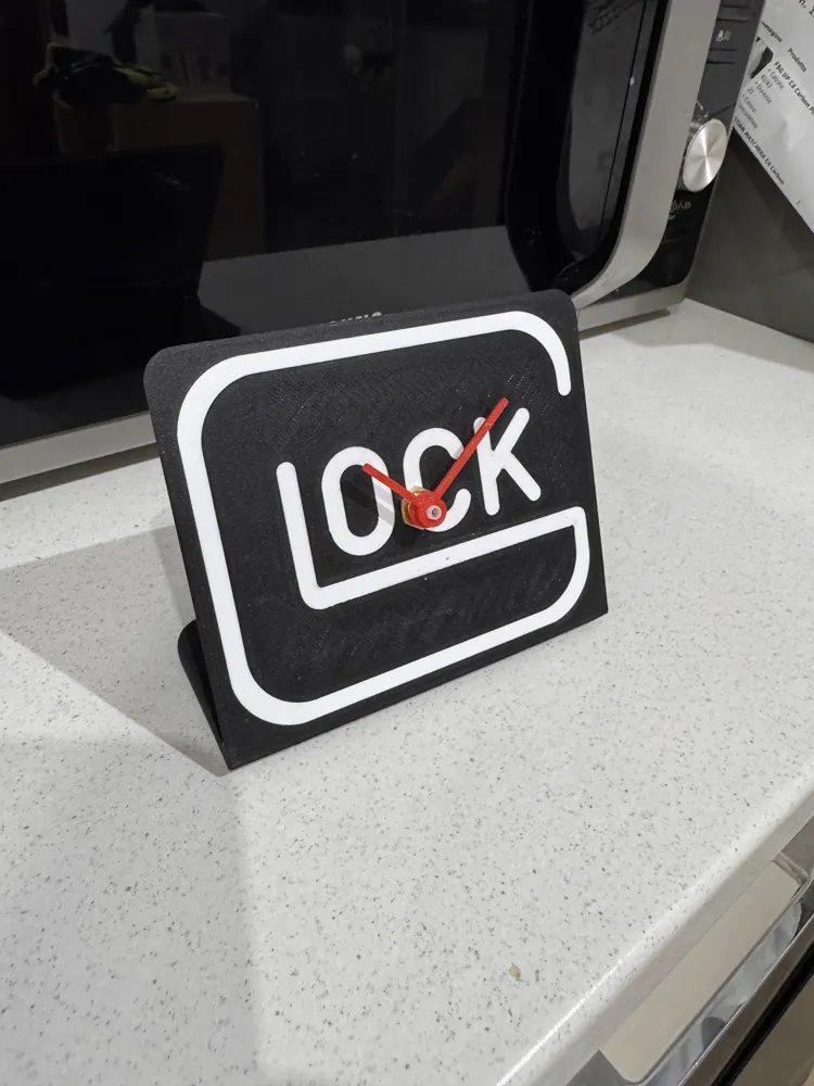 Desk Glock clock - Free 3D Print Model - MakerWorld