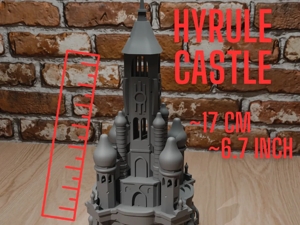 Hyrue Castle from Zelda Botw (NO AMS) by Hackvoggel - MakerWorld