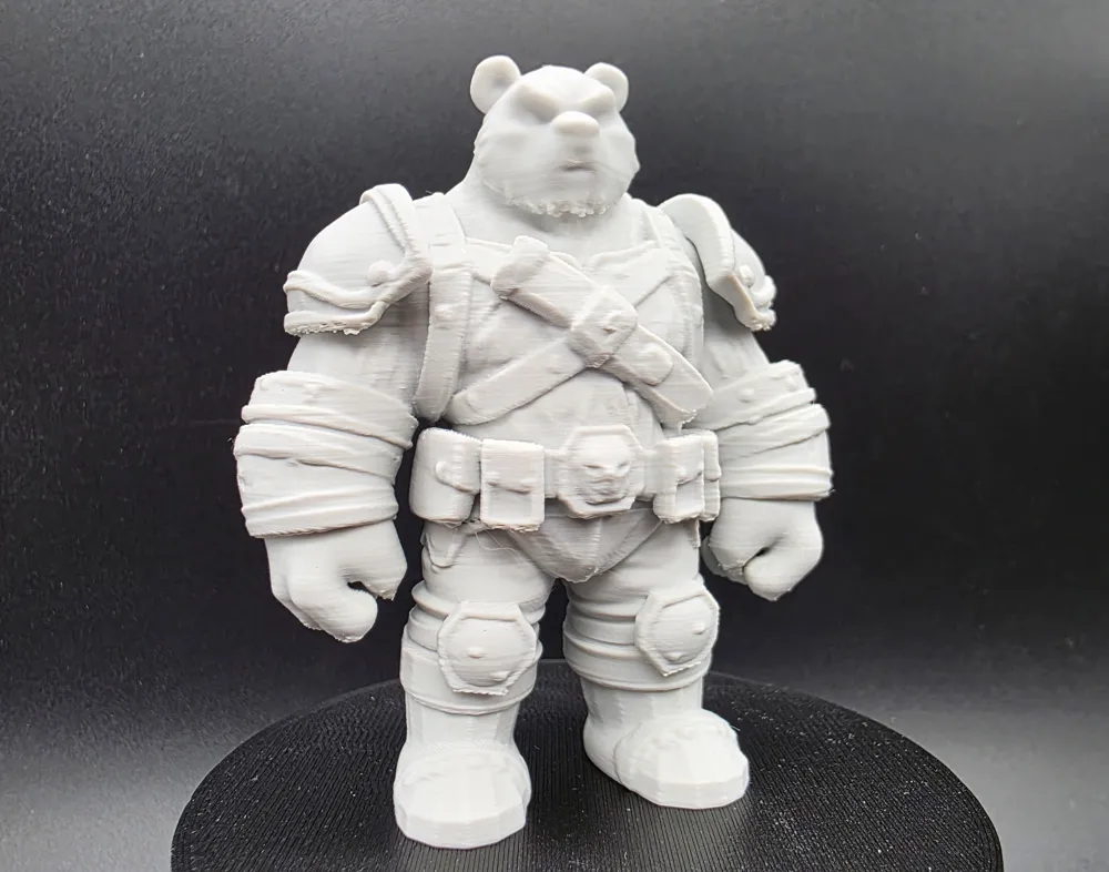 Heavy Armor Bear Warrior - Free 3D Print Model - MakerWorld