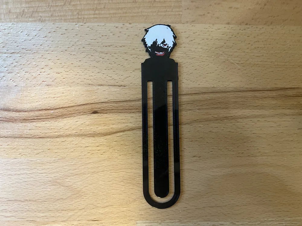 Tokyo Ghoul - Ken Kaneki Bookmark - Free 3D Print Model - MakerWorld