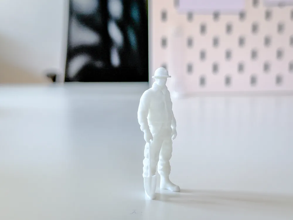Miniature Man/Worker for your Diorama - Free 3D Print Model - MakerWorld