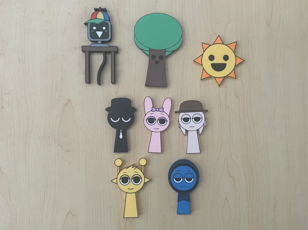 Pack de Figuras Sprunki 3 por BBN GRAFX MakerWorld: Descarga Modelos 3D ...