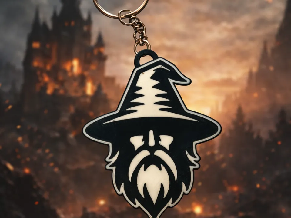 wizard keychain - Free 3D Print Model - MakerWorld