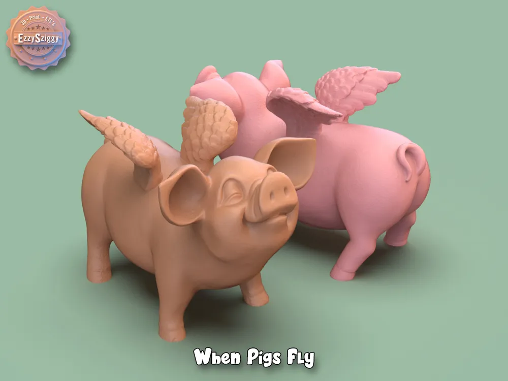 When Pigs Fly - Free 3D Print Model - MakerWorld