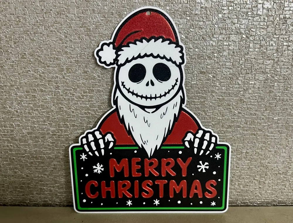 Jack Skellington Santa Merry Christmas Sign by XYO MakerWorld: Download ...