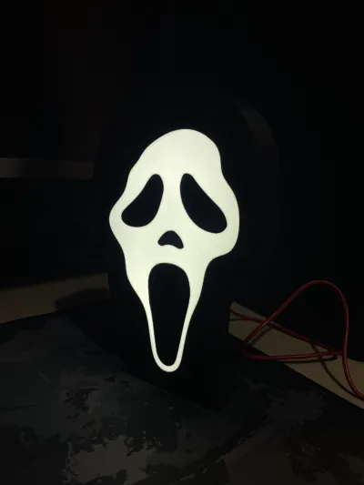 Scream - Ghostface LED Lamp / Light / Horror by AKiwi92 - MakerWorld