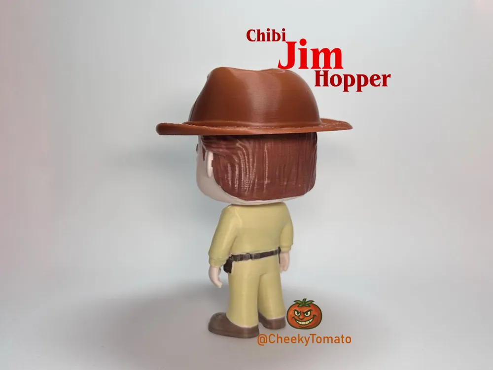 Chibi Jim Hopper – Stranger Things Figurine by CheekyTomato MakerWorld ...