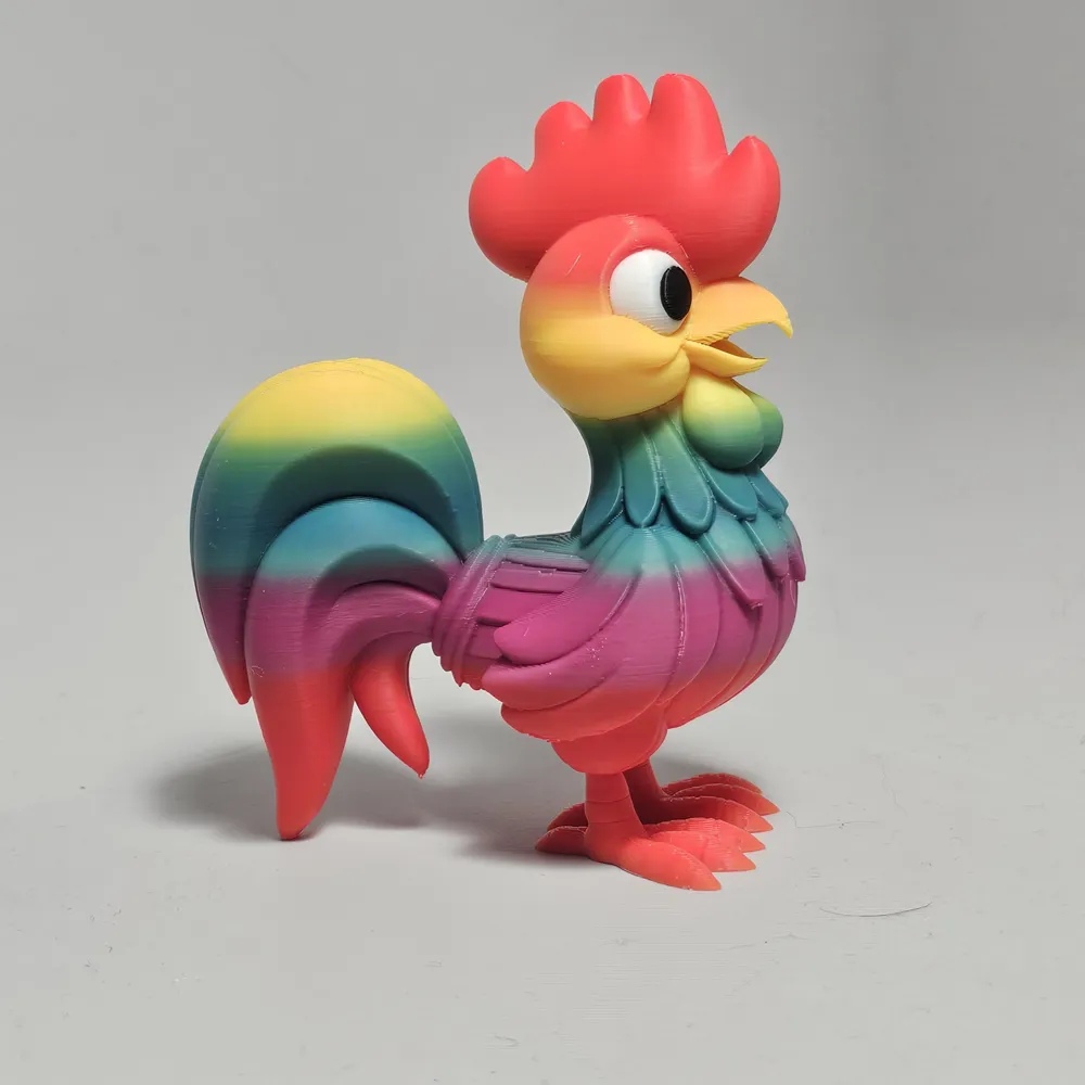 Cartoon rooster - Free 3D Print Model - MakerWorld
