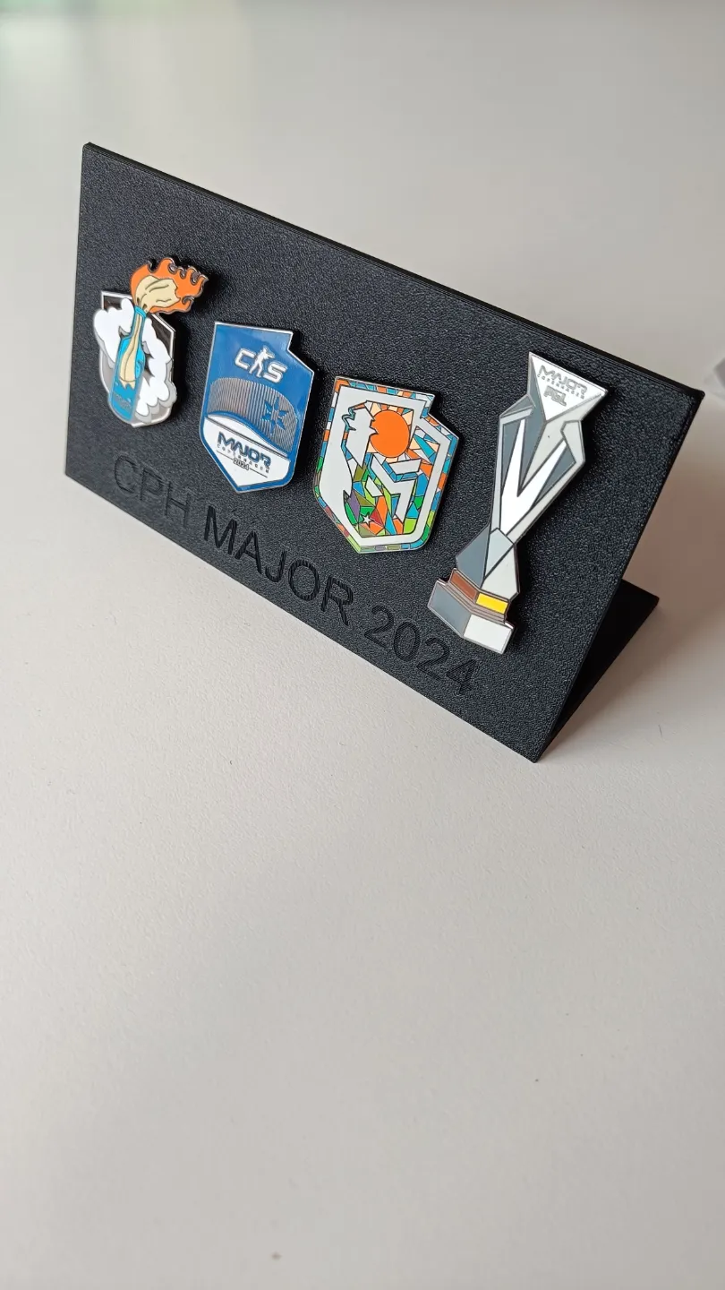 Pinboard / stand for PGL CS2 Copenhagen major 2024 by eksujpin - MakerWorld