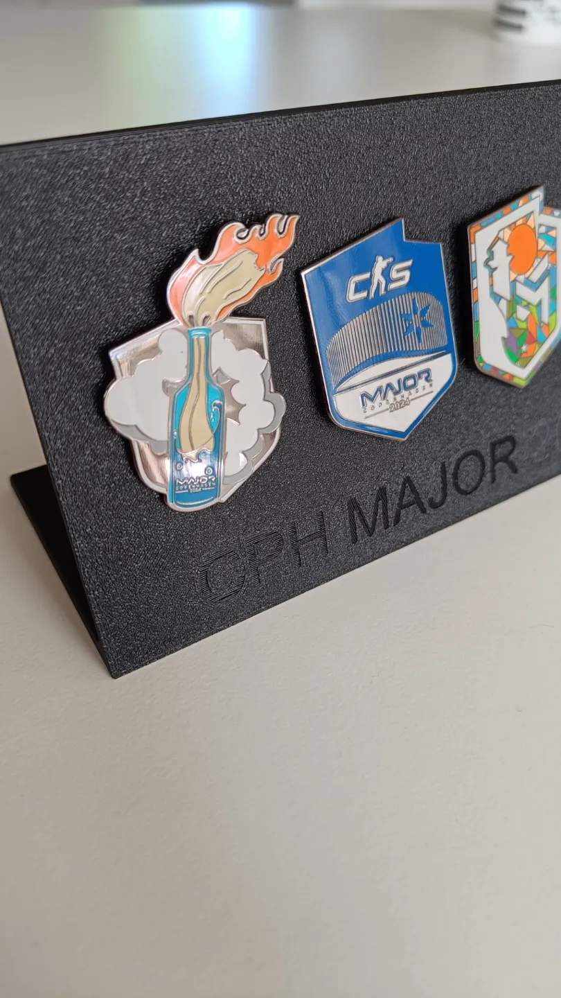 Pinboard / stand for PGL CS2 Copenhagen major 2024 by eksujpin - MakerWorld