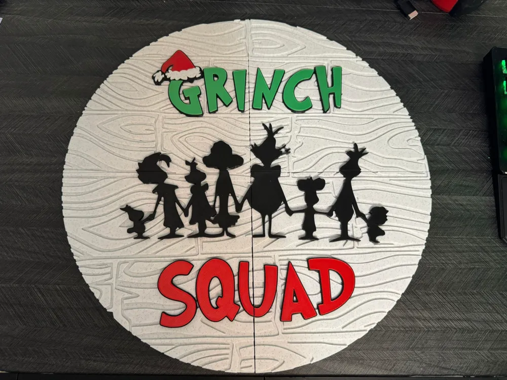 Christmas Grinch Squad - Sign/Christmas Wreath by MichaelRousseau3D ...