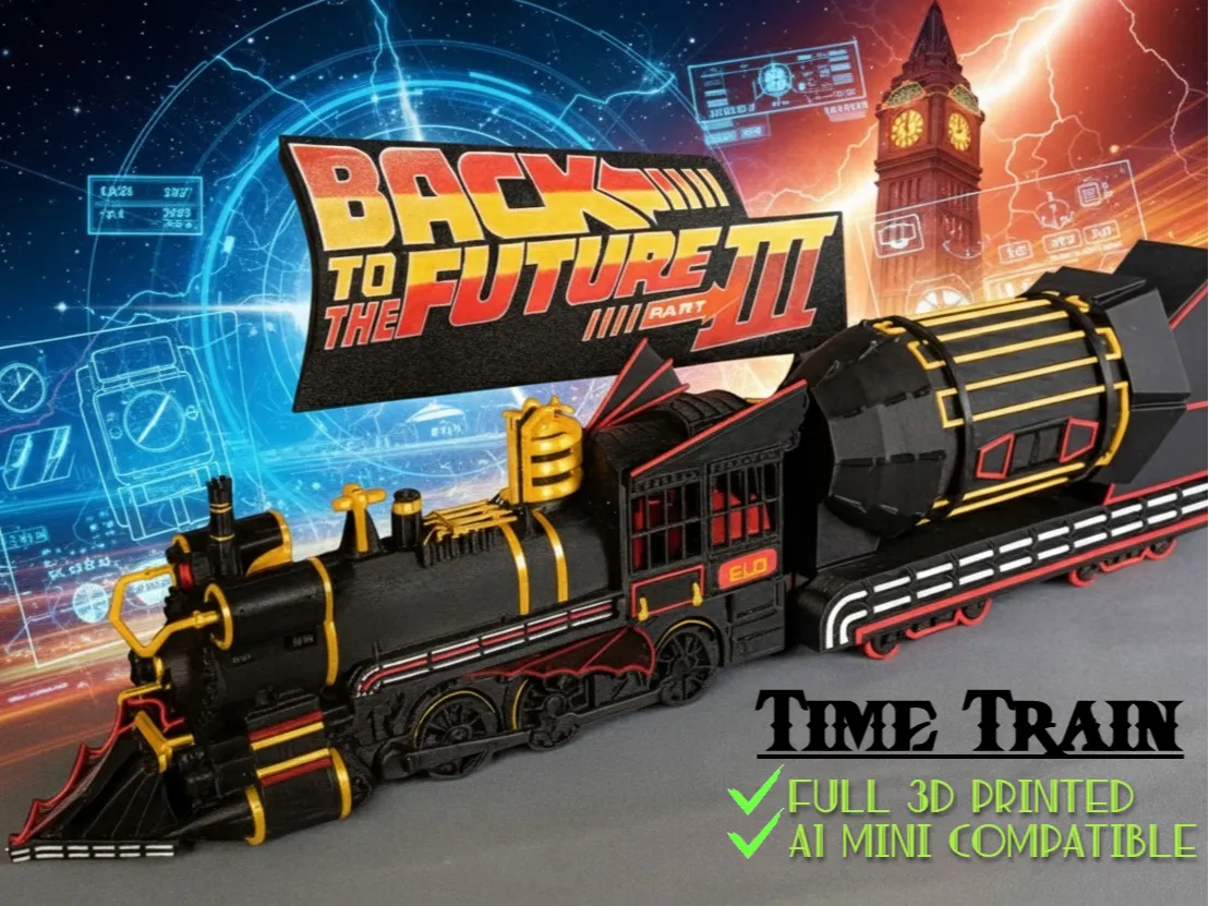 TIME TRAIN - BACK TO THE FUTURE by Savy_Maker MakerWorld: Download Free ...