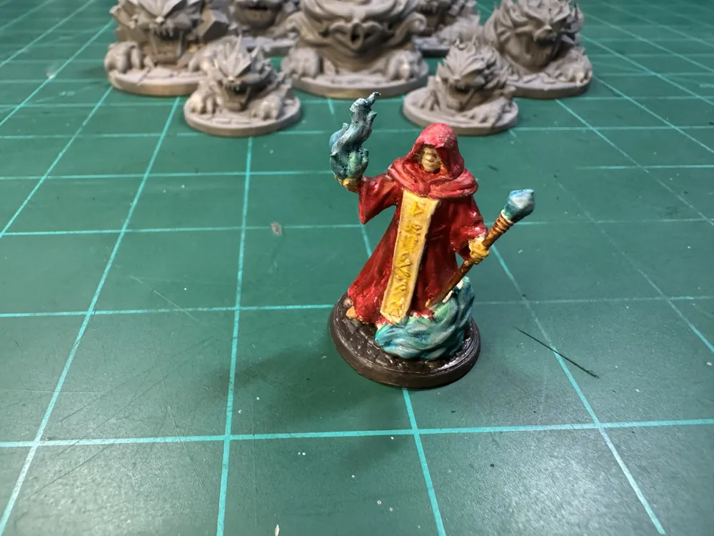 Summoner (Elementalist) & Elementals (3D Tokens) - Free 3D Print Model ...