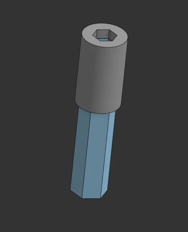 6.35 mm (1/4”) Male Hex to 4 mm Female Adapter - Free 3D Print Model ...