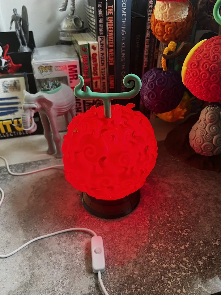 Mera Mera Devil Fruit Lamp - Bambu Lamp Kit - Free 3D Print Model ...