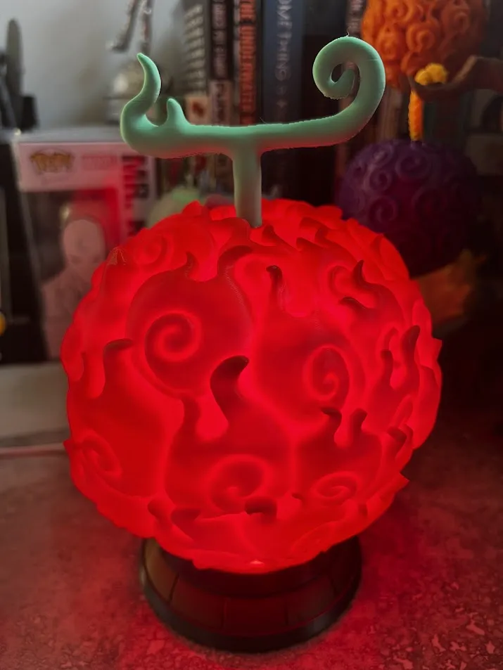 Mera Mera Devil Fruit Lamp - Bambu Lamp Kit - Free 3D Print Model ...