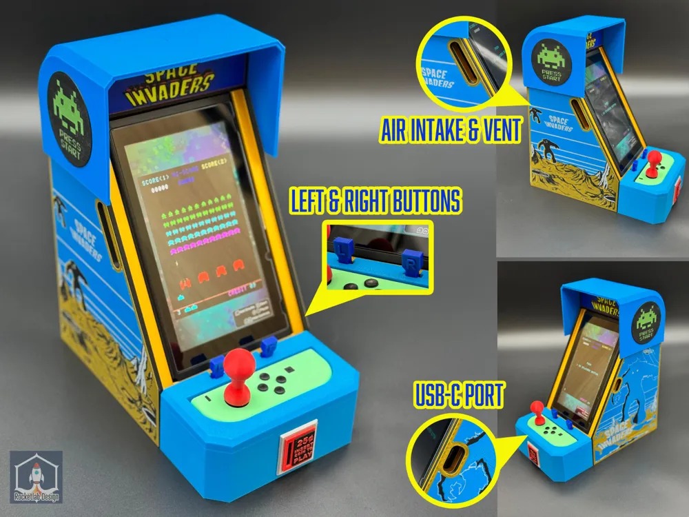 Space Invaders Nintendo Switch V2 Arcade Cabinet by Rocketlab Design ...