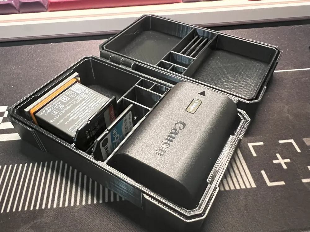 Desktop Camera Battery Storage Box by 胖子天R - MakerWorld