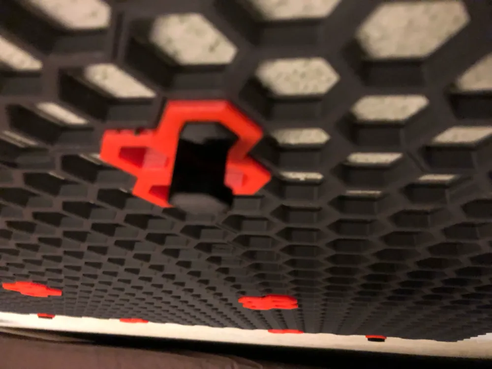Hook with 30° angle (for hanging up drones in my case) - Honeycomb storage wall Remixed by ...