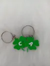 chaveiro de trevo com inicial editável - Modelo gratuito para impressão ...