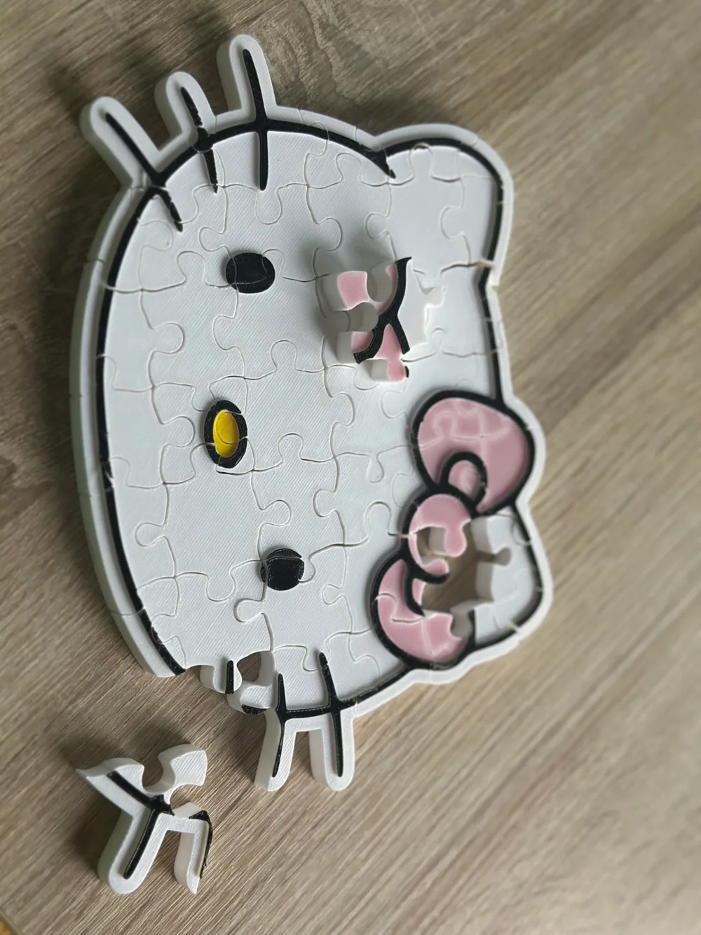 Hello Kitty 3D puzzle by 3Dcrabi MakerWorld: Download Free 3D Models