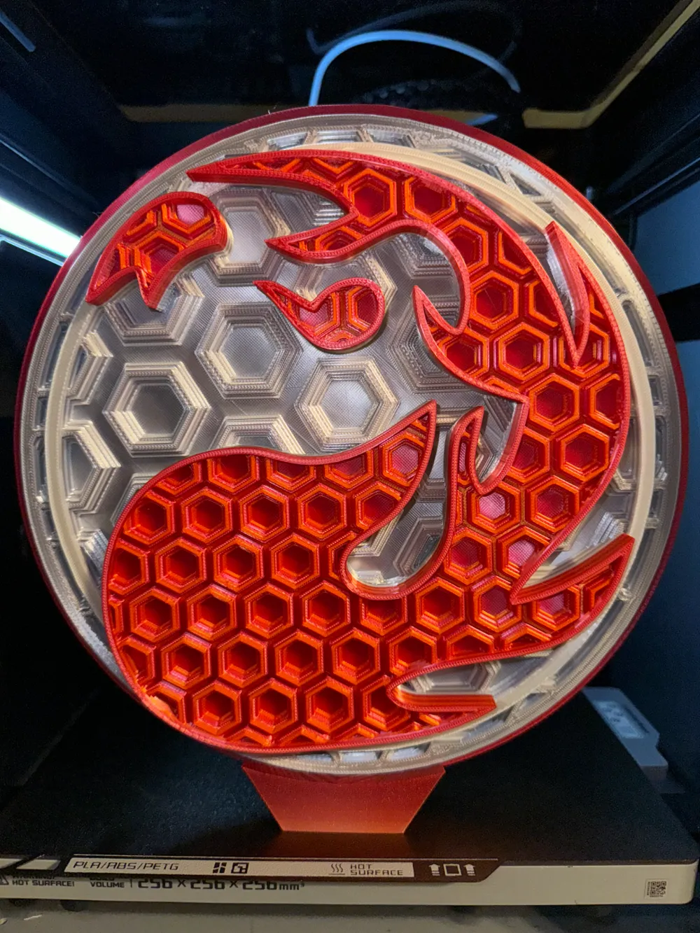 Magic the Gathering Red Mana Dimensional Mosaic by w3r3wolv3s - MakerWorld