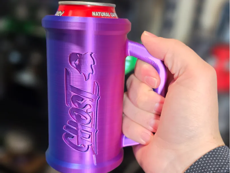 16oz Ghost Energy Can Holder (NO SUPPORTS) - Free 3D Print Model ...
