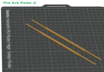 The Ark Poles - Ark of the Covenant by Petezilla MakerWorld: Download ...