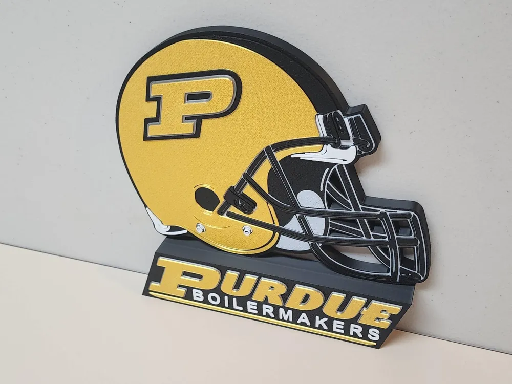 Purdue Boilermakers Helmet Wall or Desk Display - Free 3D Print Model ...