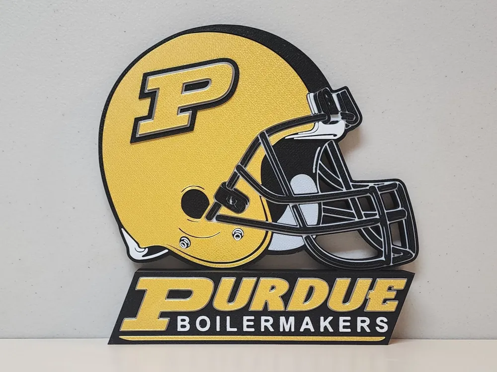 Purdue Boilermakers Helmet Wall or Desk Display - Free 3D Print Model ...